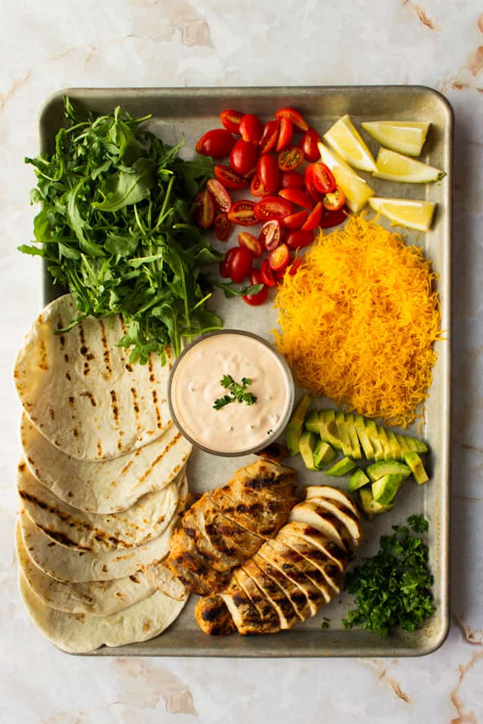 Grilled Lemon Chicken Tacos with Spicy Lemon Sauce - The Teary Onion