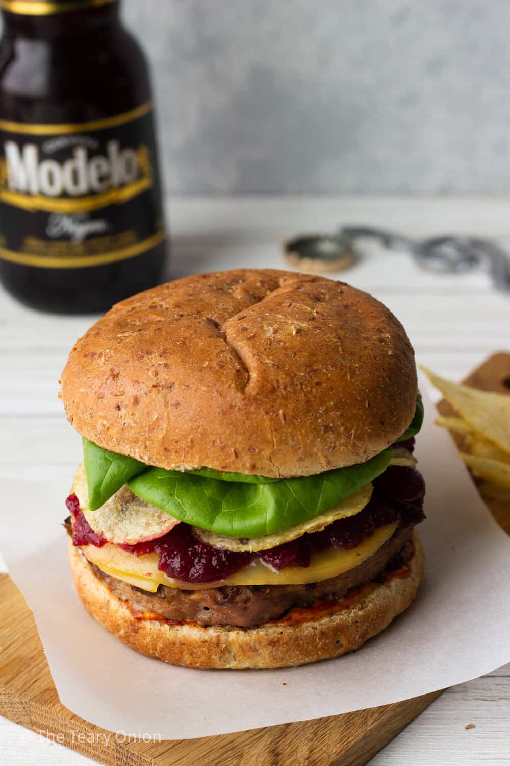 Gourmet Salmon Burger with Mango Chutney - The Teary Onion